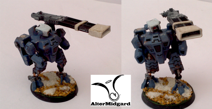 AlterMidgard Custom Playmats: Tau custom weapons and mounts