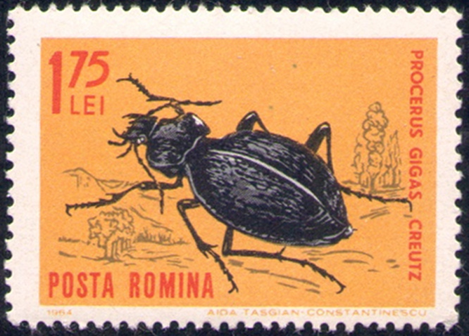 Timbre filatelice: Timbre cu insecte din fauna Romaniei