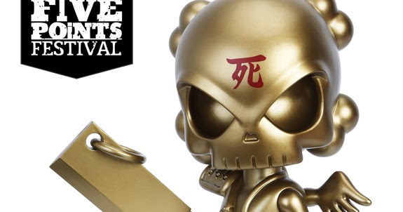 The Blot Says...: Five Points Festival Exclusive Soul Collector Gold Edition 8” Vinyl Figure by ...