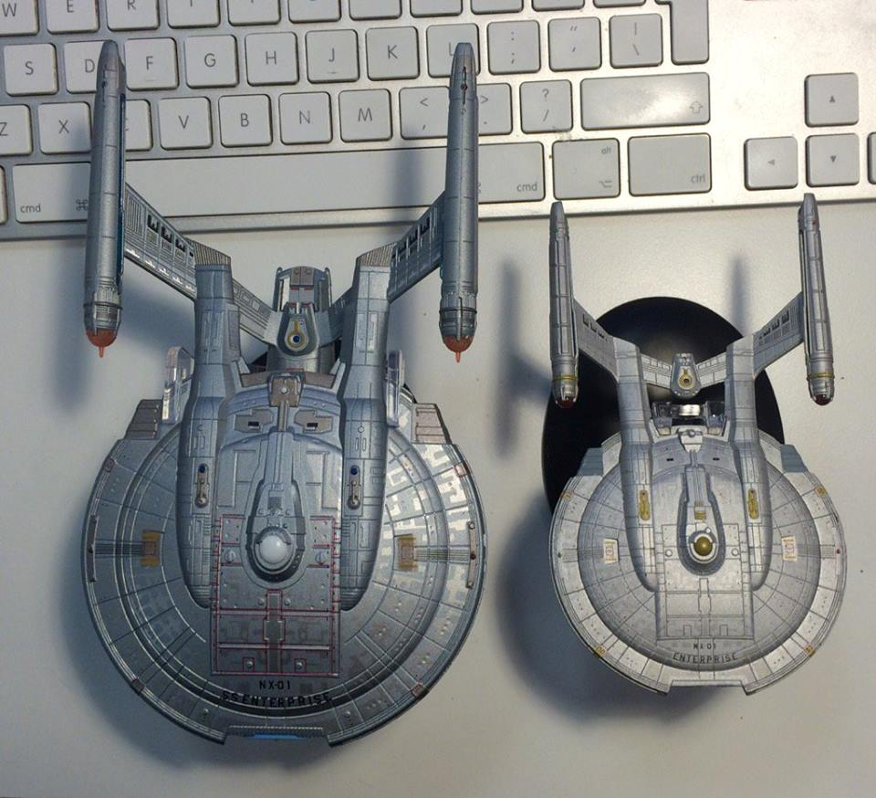 The Trek Collective: Starships Collection's NX-01 refit, Federation ...