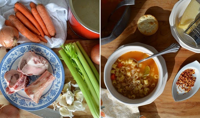 Pure and Peanut Free: Warmth {Beef Bone Broth, Pasta e Fagioli, Rustic ...