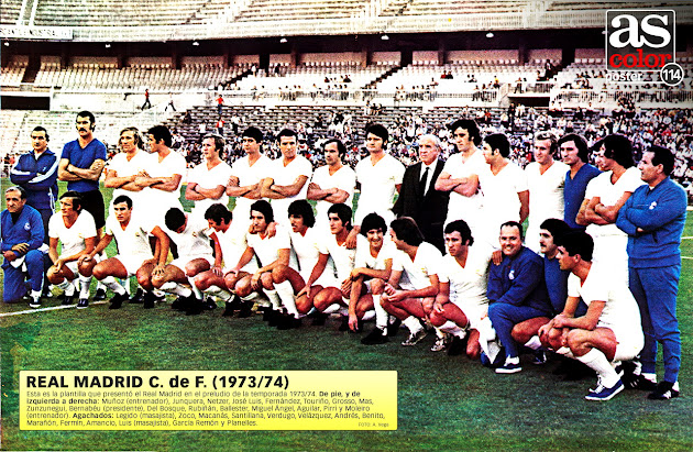 EQUIPOS DE FÚTBOL: REAL MADRID C. F. / Temporadas: 1970-1971 a la 1979-1980