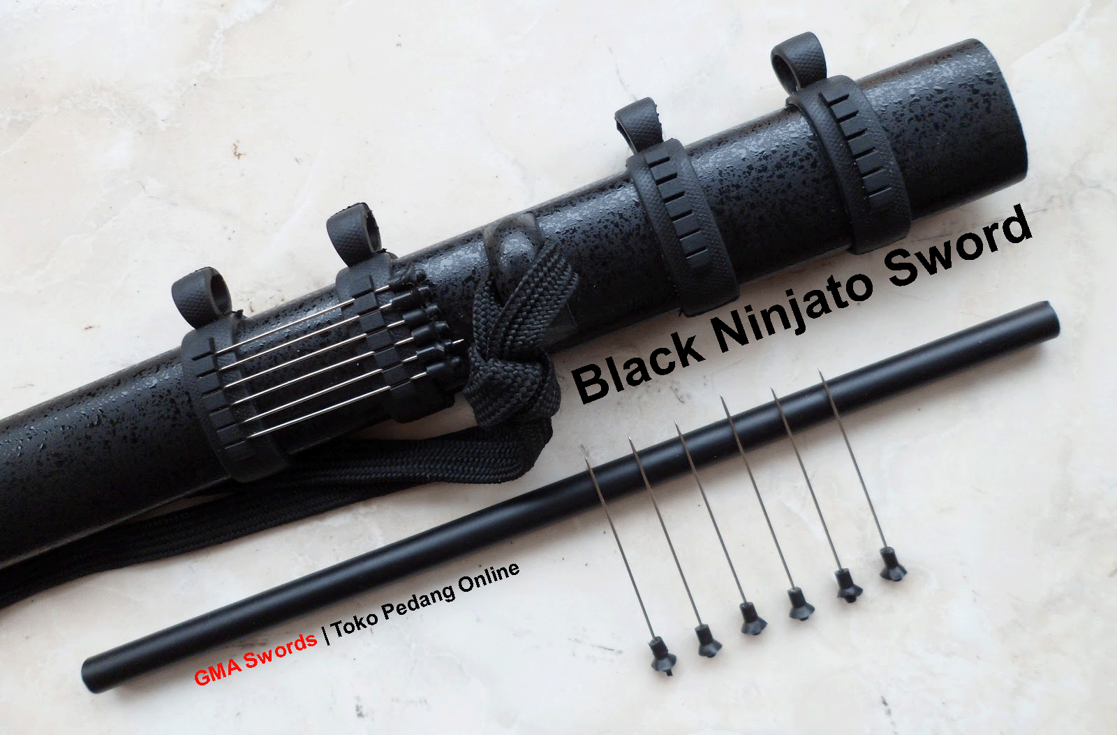 Black Ninjato Sword - GMA Swords | Toko Pedang Online