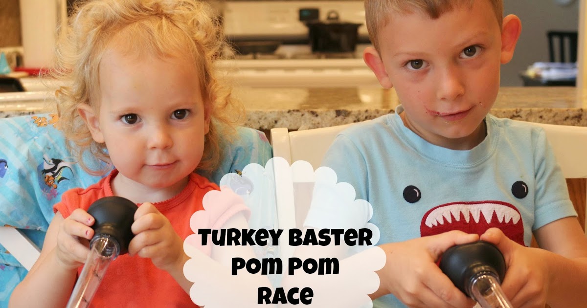 Turkey Baster Pom Pom Game for Kids | School Time Snippets