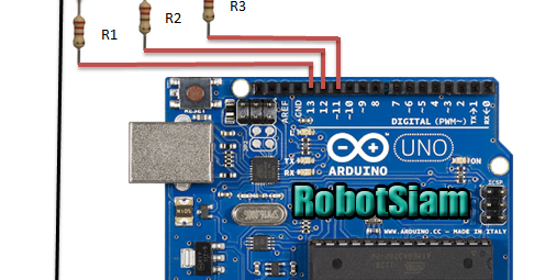 พีรวัฒน์ หมื่นพรมมา: ต่อวงจร LED ไฟกระพริบ Arduino