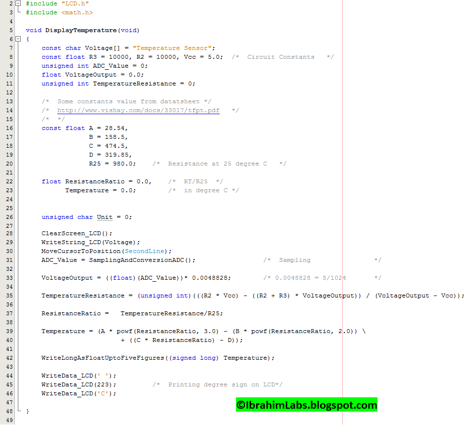 Figure 4. Display Temperature.