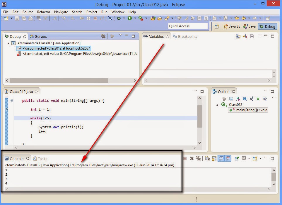 Selenium-By-Arun: 164. Debugging the Java Programs in Eclipse IDE