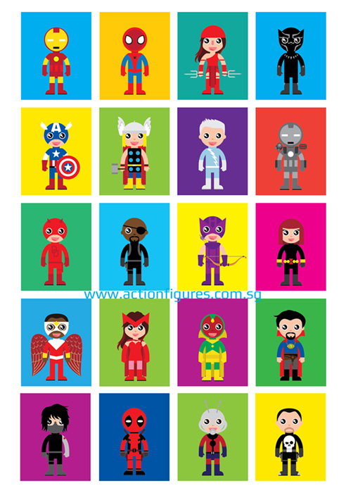 toyhaven: Superhero Prints now available at www.actionfigures.com.sg