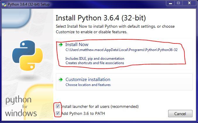 2) Install Python