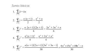 MATEMÁTICAS Y RAZONAMIENTO COMPLEJO: FORMULAS DE SUMATORIAS (sumas ...