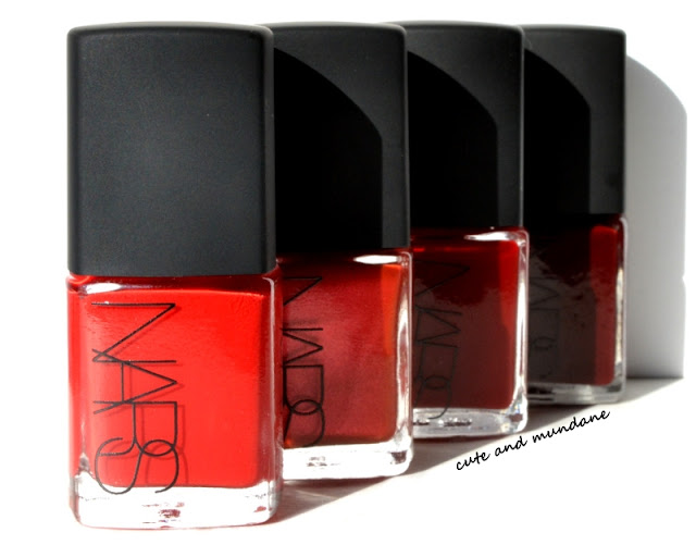Cute and Mundane: My NARS Red Nail polish collection review ...