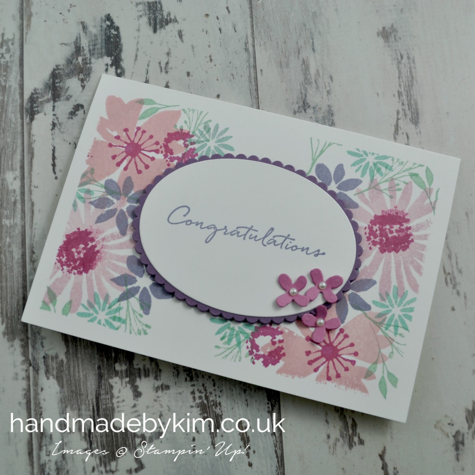 Congratulations on your wedding handmade card using Blooms and Wishes ...