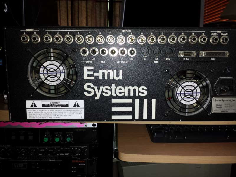 MATRIXSYNTH: Emulator EMU EIII Black Rack Mount Digital Sampler with ...
