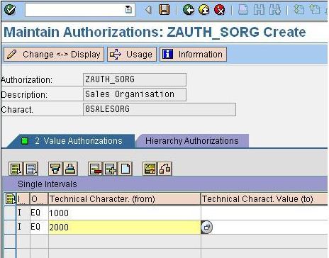 SAP BI BO: Characteristic Value Authorization