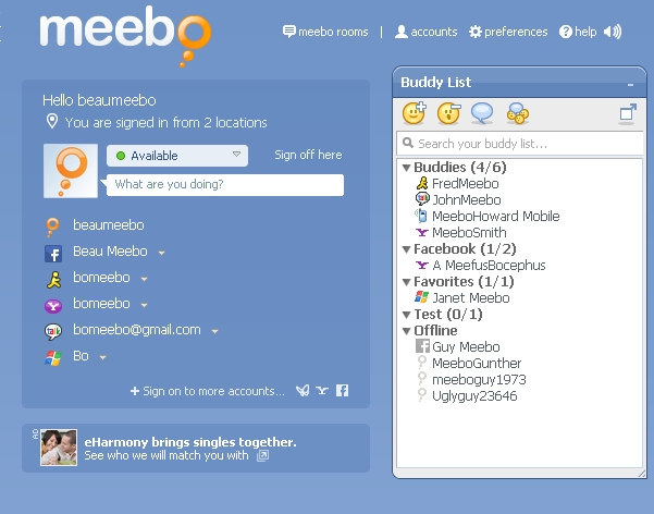 You Make Me Wanna Listen to Music Again: Meebo Instant Messenger: A New ...