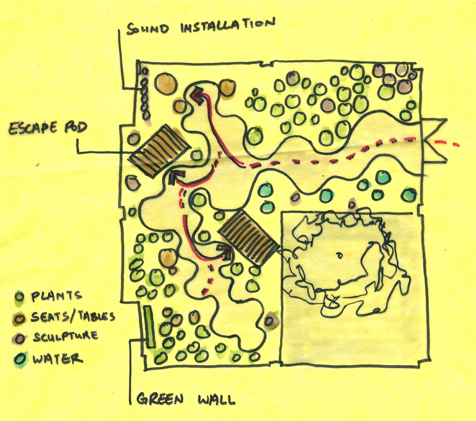 Southern Health Healing Garden: Healing Garden Design Sketch