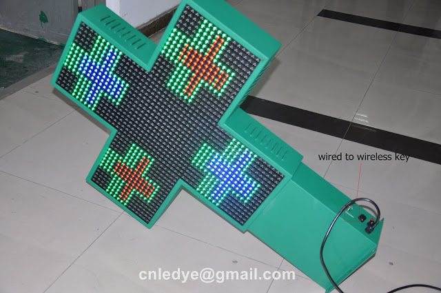 PetroLed: Time temperature animation cross shaped, Led pharmacy signs ...