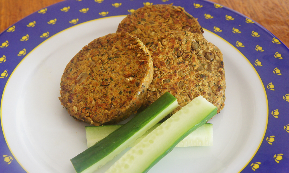 Hambúrguer Vegano de Lentilha - Menu da Malva