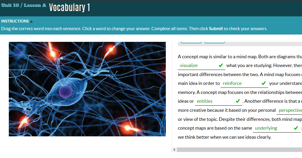 Reading Explorer Unit 10A ~ Homework Answer
