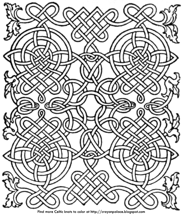 Celtic Knot Coloring Pages