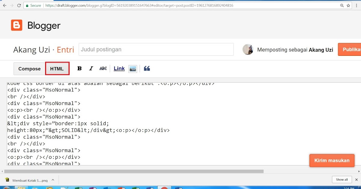 Cara Membuat Kotak Script Pada Postingan | Haru Media