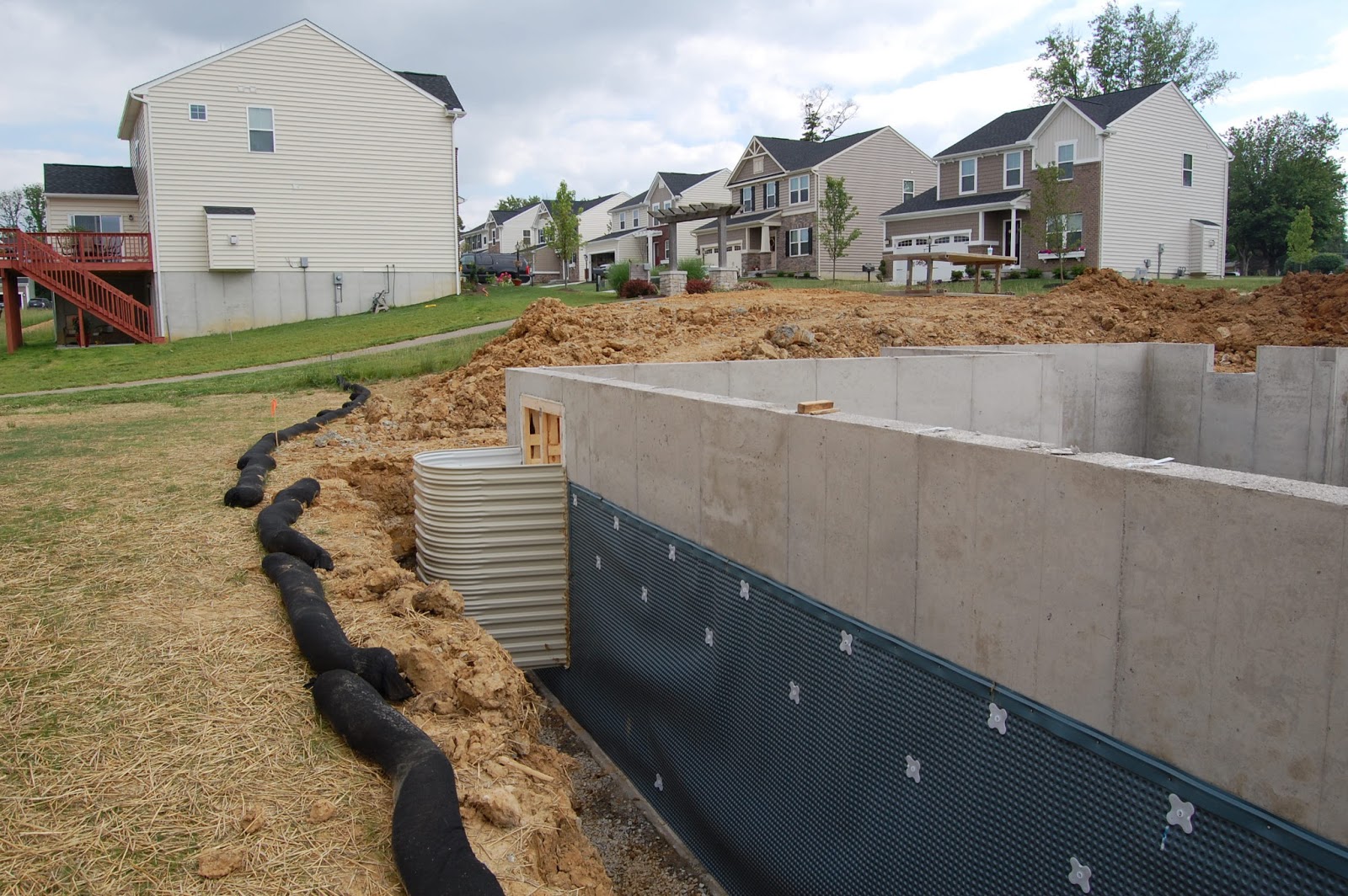 Building our First Home with Ryan Homes: Day 11 - Forms Removed, Egress ...