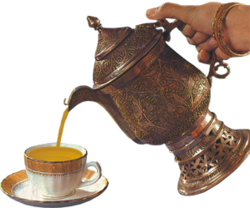 kashmiri cuisine: KAHWAH , Kashmiri green tea