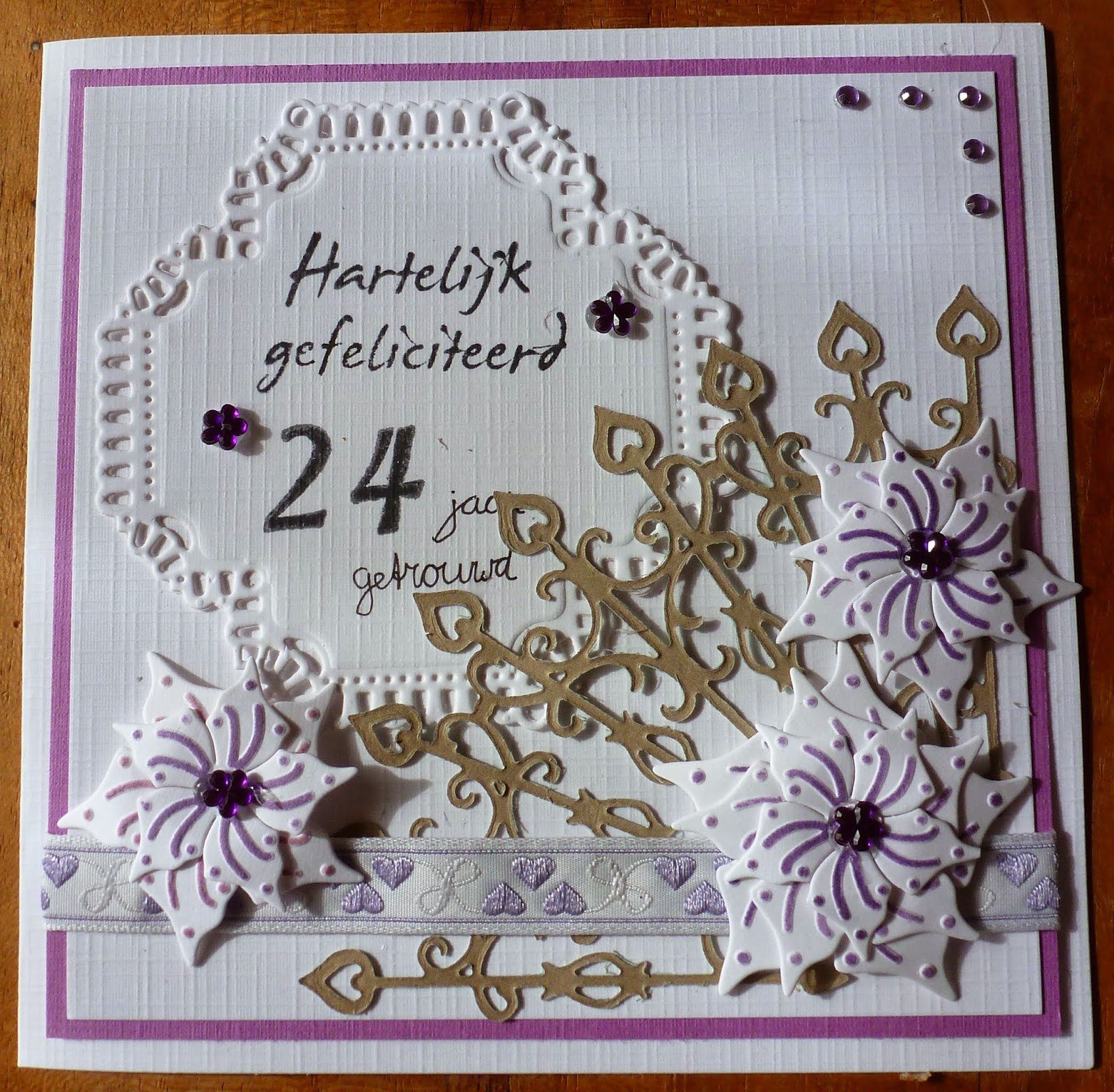Andrea's cards: 24 Jaar Getrouwd