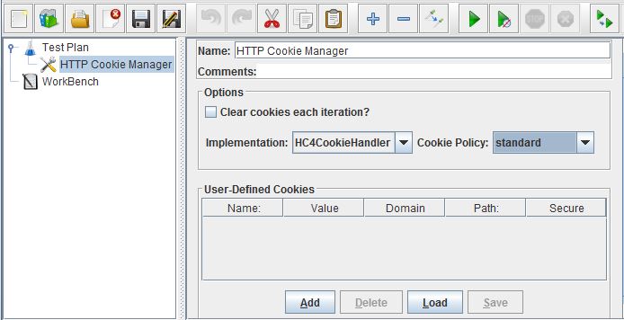 PerfLink: JMeter - Config Element - "HTTP Cookie Manager"