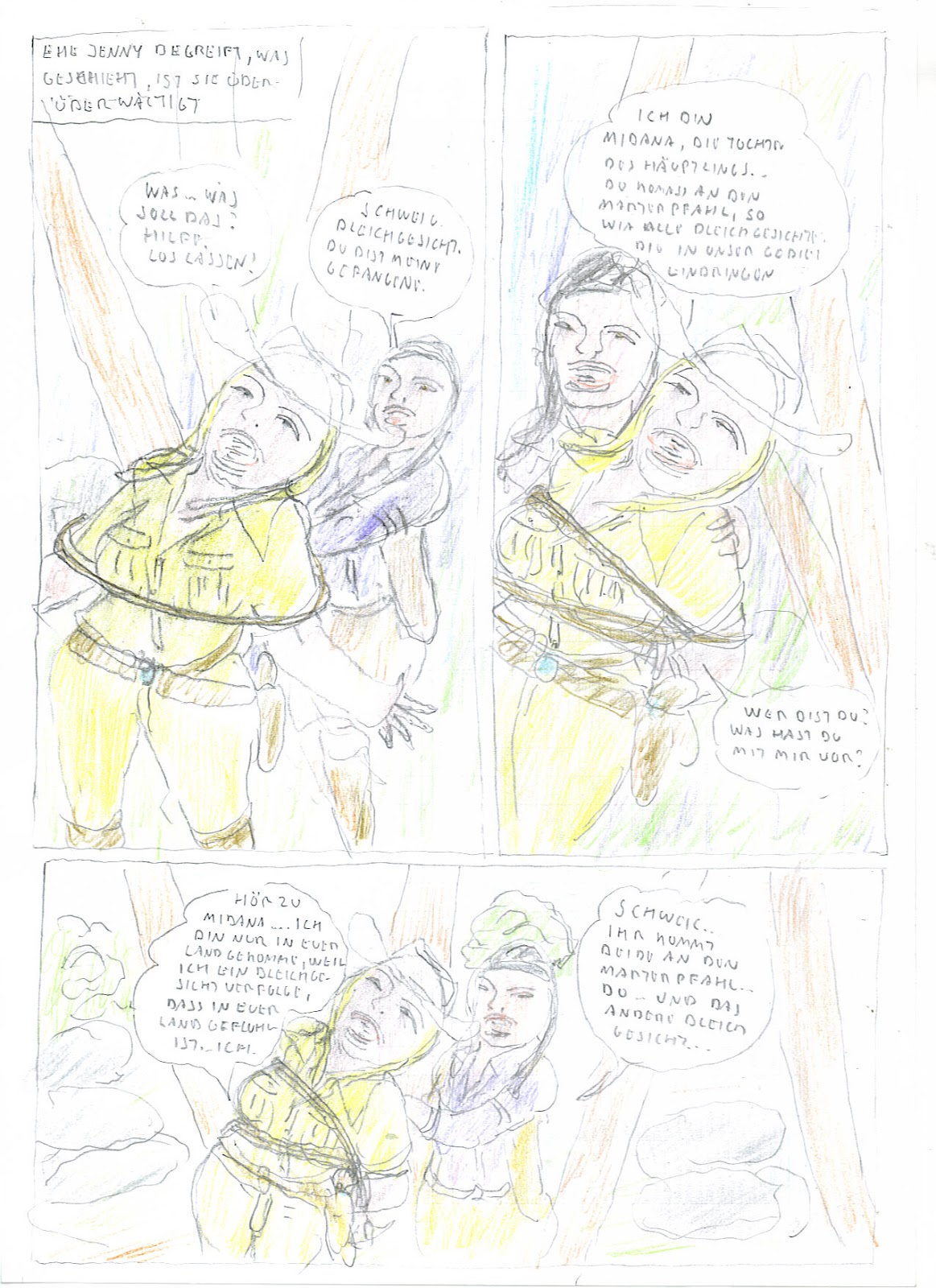 Wild West bondage comics: Female rancher robbed, bound and gagged with ...