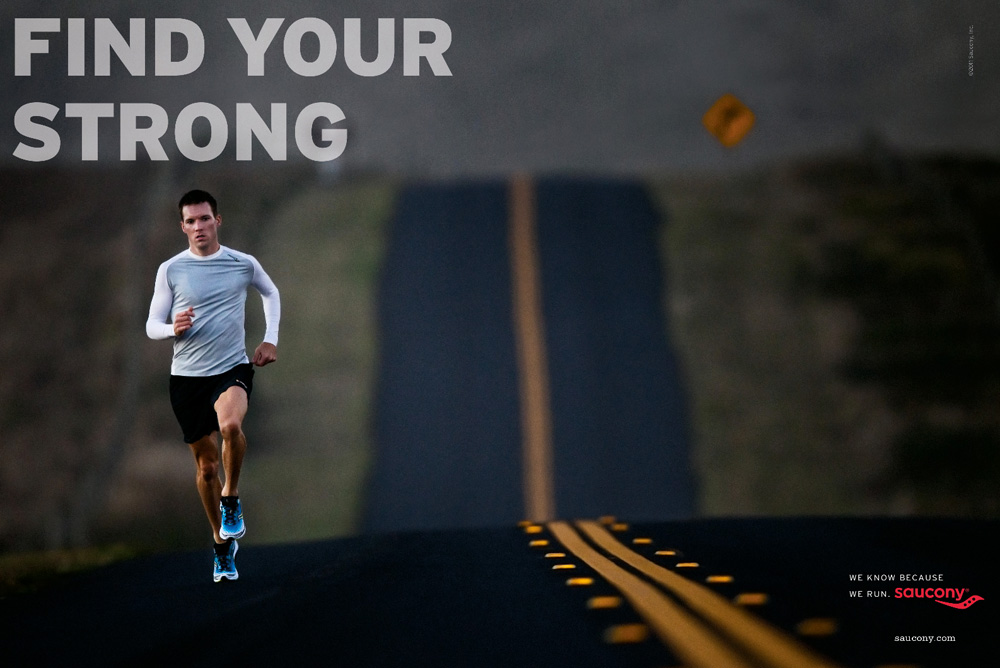 If It's Hip, It's Here (Archives): Saucony Asks You To Find Your Strong ...