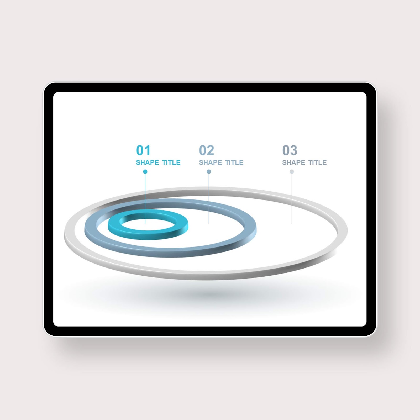 3D Circle Rings PowerPoint Templates - PowerPoint Free
