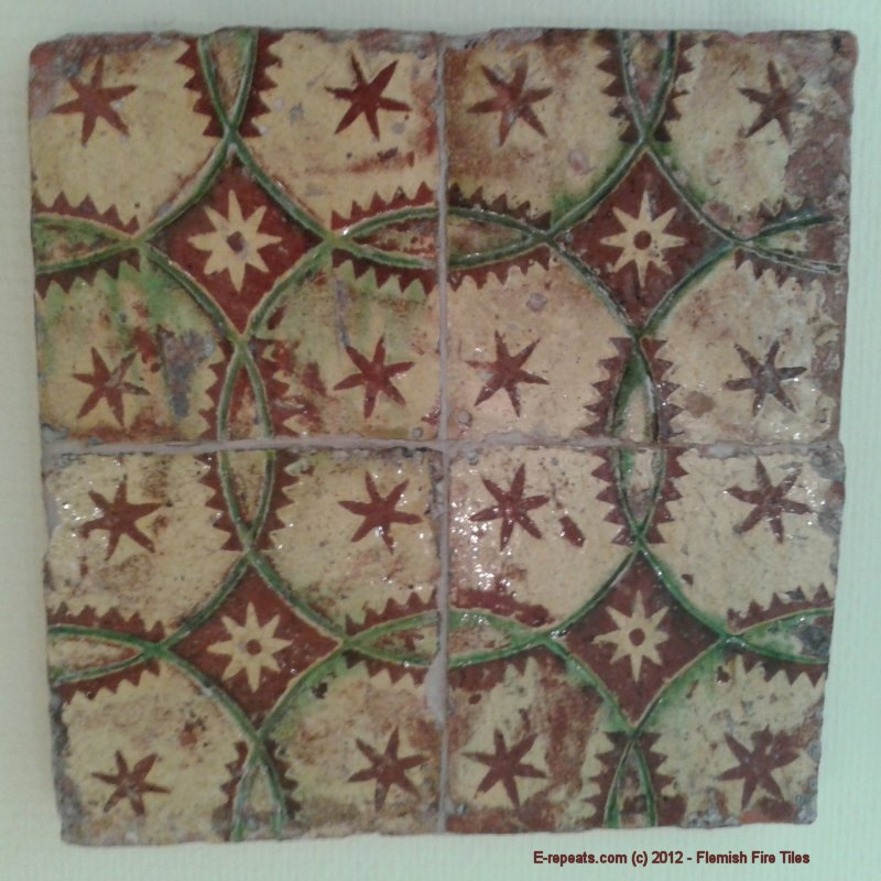 Surface Pattern Design: Flemish Fire Tiles (18thC)