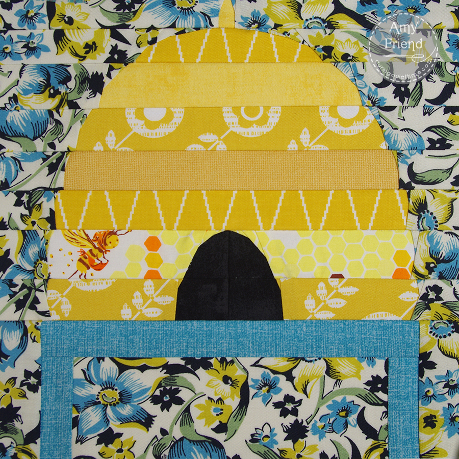 Bee Skep Paper Pieced Pattern | During Quiet Time