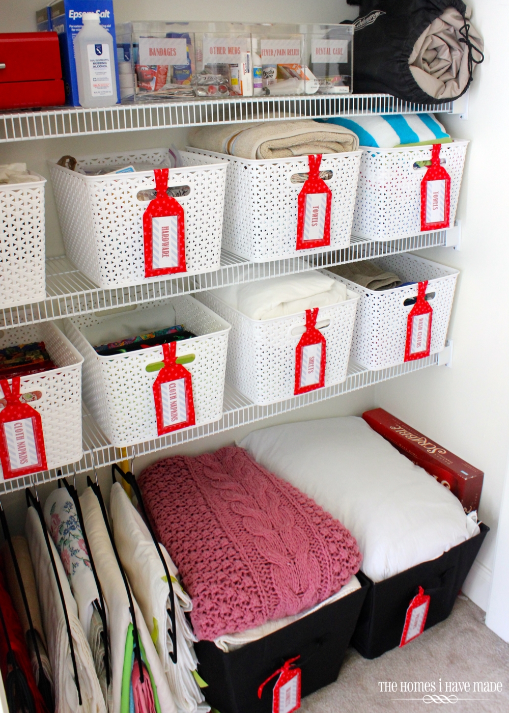 Ideas for Organizing the Linen Closet - The Homes I Have Made