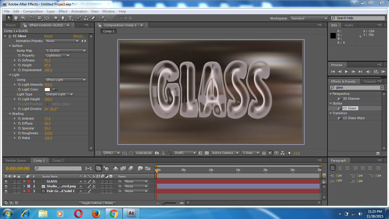Tutorial After Effect cs 4 Glass - Vfx-Animation