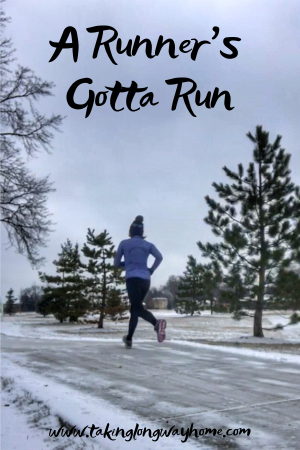 Monday's icy, snowy run