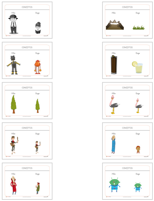 INFANTILES DE ANA V.: CONCEPTOS: ALTO/BAJO