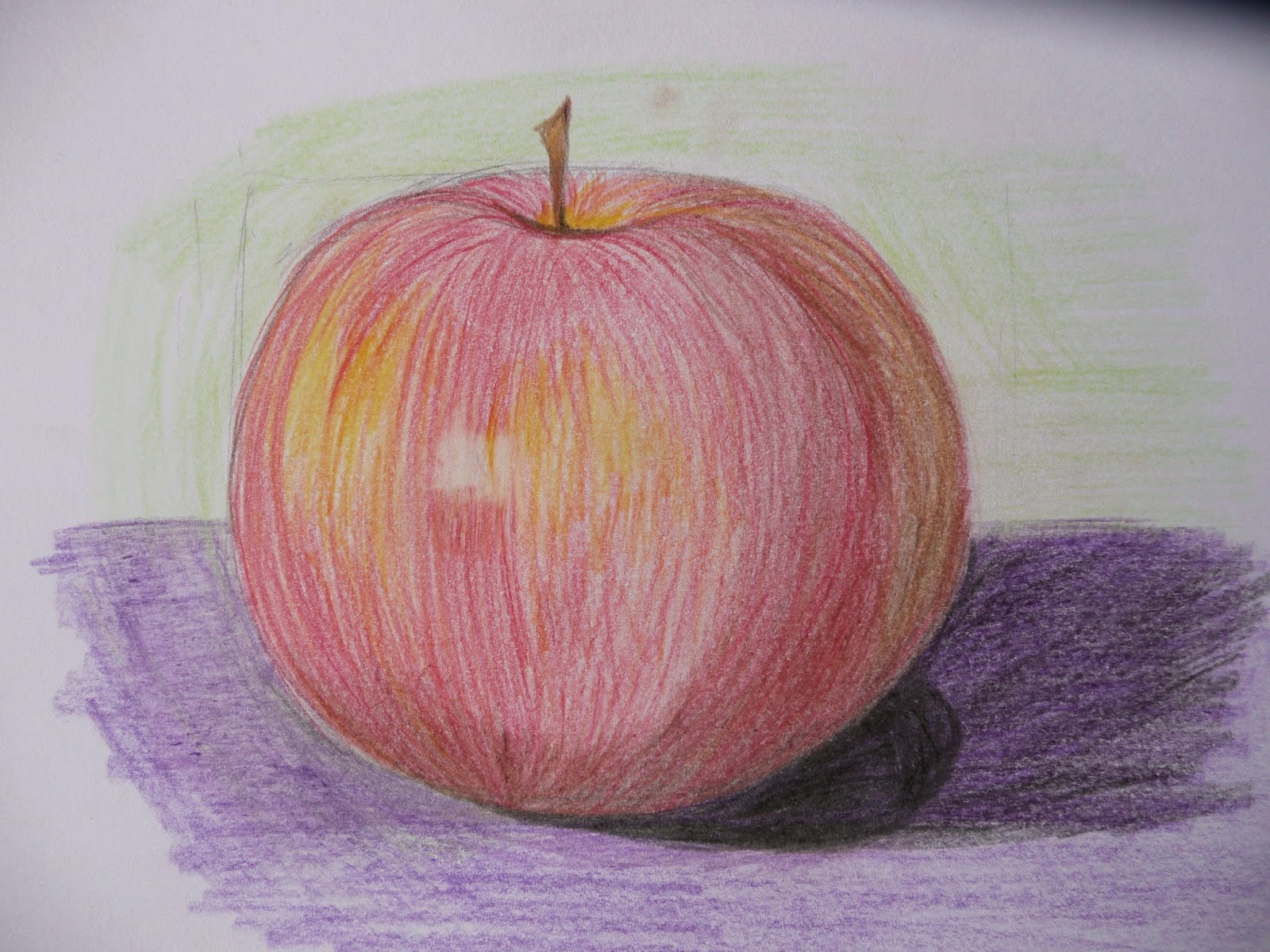 Bachillerato de arte de I.E.S. Ramón Carande: DIBUJA UNA MANZANA