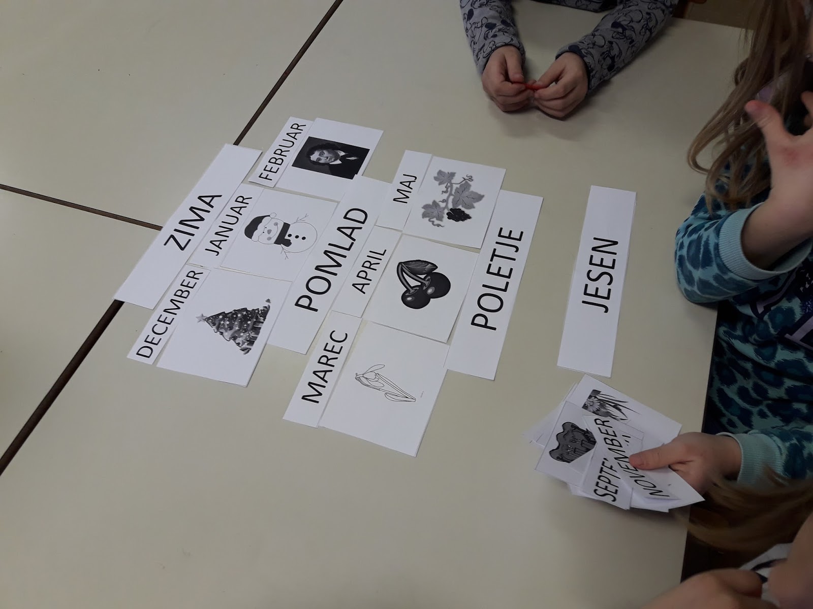 SKOZI IGRO SE UČIMO: LETNI ČASI, MESECI IN ZNAČILNOSTI