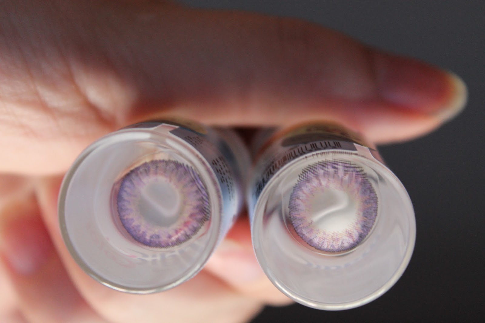 SOÑANDO EN TECNICOLOR: CANDY LENS: GEO TRICOLOR VIOLET Y PUFFY 3 TONES PINK