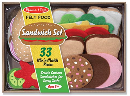 The Playful Otter: Felt Food Sandwich Play Set