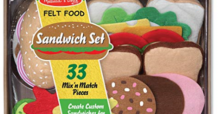 The Playful Otter: Felt Food Sandwich Play Set
