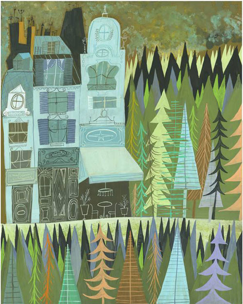 My Owl Barn: Gauche Paintings by Matte Stephens