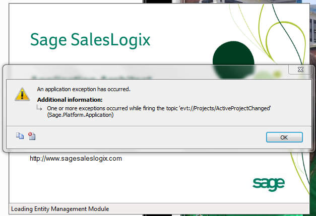 Error logging into Application Architect