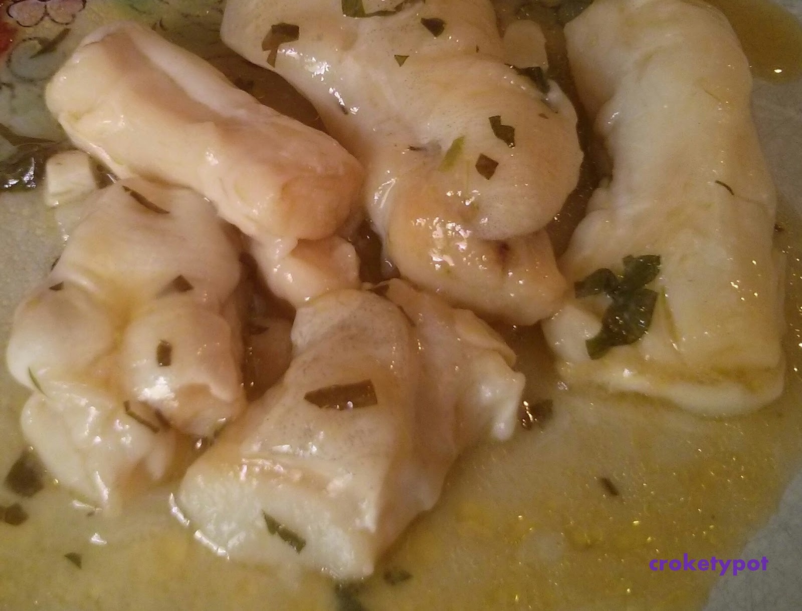 CROKETYPOT: COCOCHAS o KOKOTXAS DE BACALAO EN SALSA VERDE.