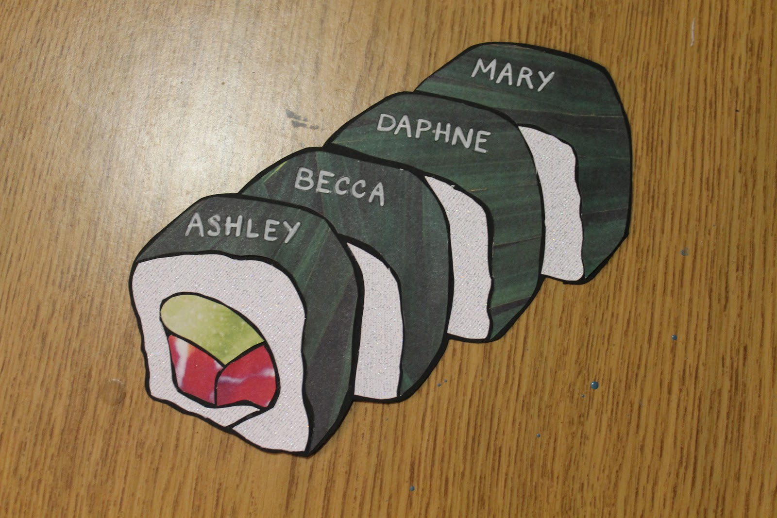 Allie Fauer: Sushi Door Decorations
