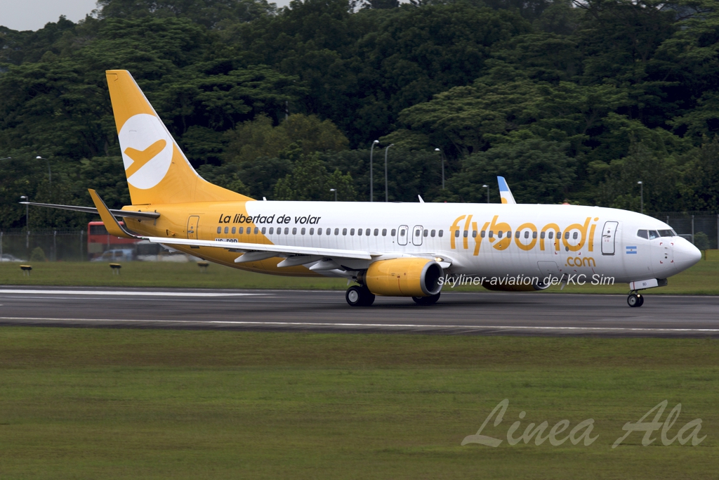 Linea Ala Testeo Del Primer Avión De Flybondi