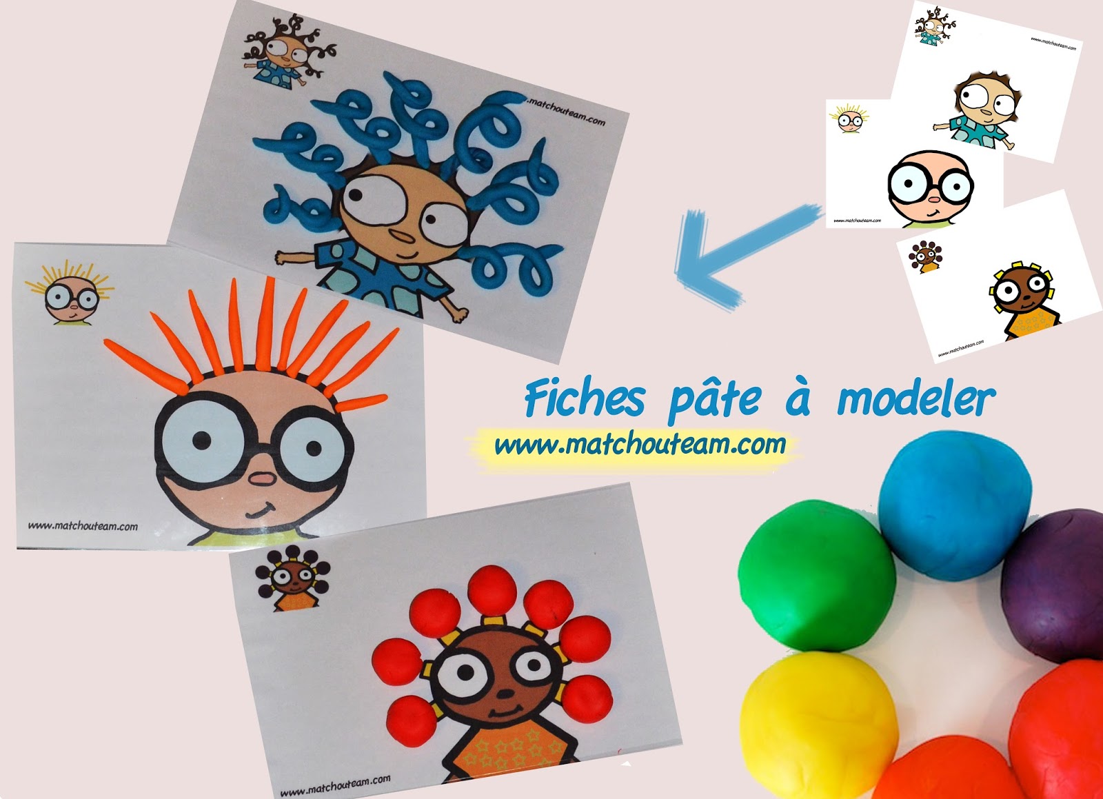 Bri-coco de Lolo: 7 Fiches pour la pâte à modeler