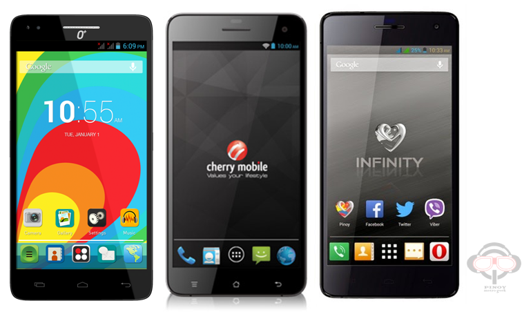 O+ Air versus Cherry Mobile Omega Infinity versus MyPhone Infinity ...